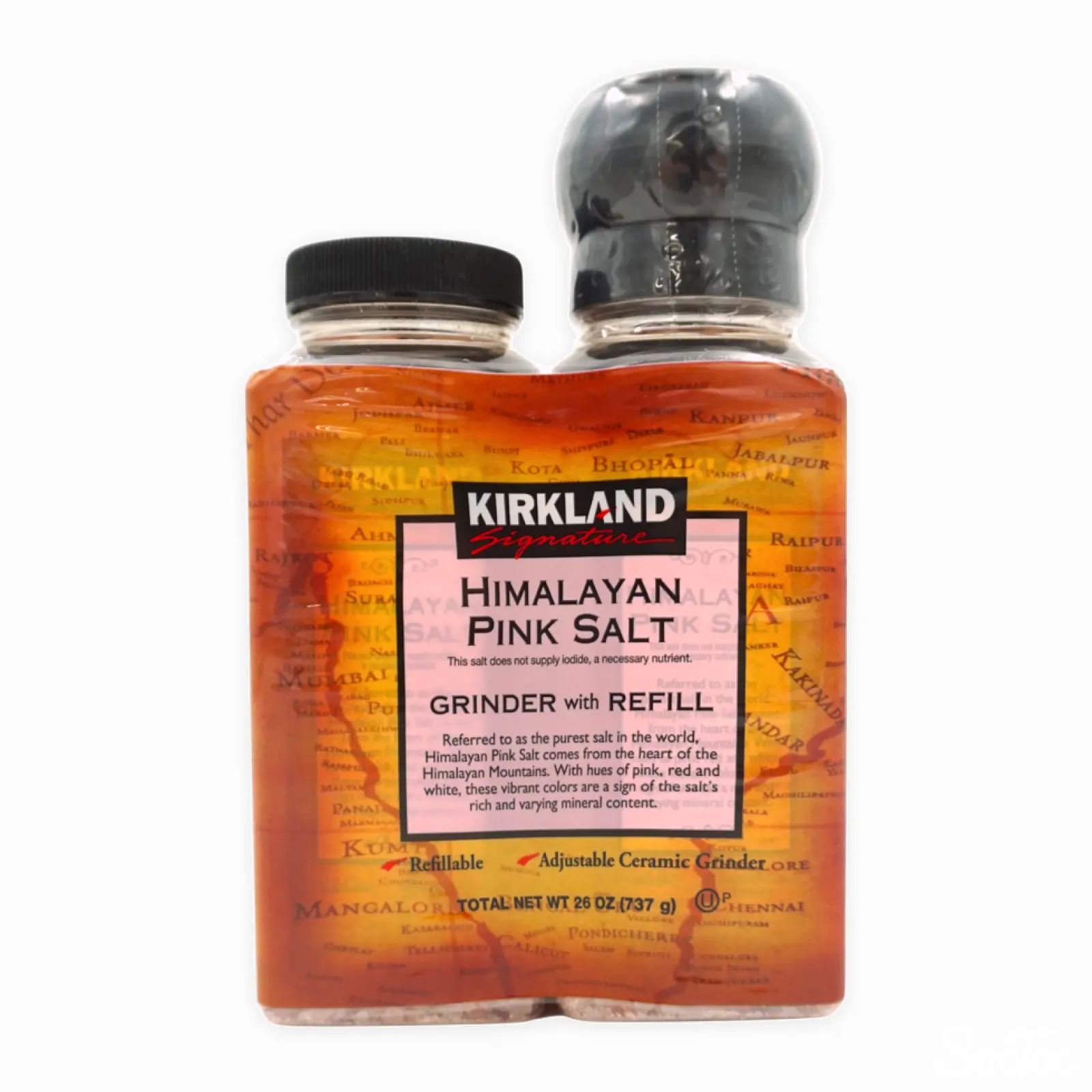 KIRKLAND SIGNATURE ヒマラヤピンク岩塩（ミル付） 368.5g x 2 | SocToc (ソックトック) | コストコ専門ネットスーパーサービス