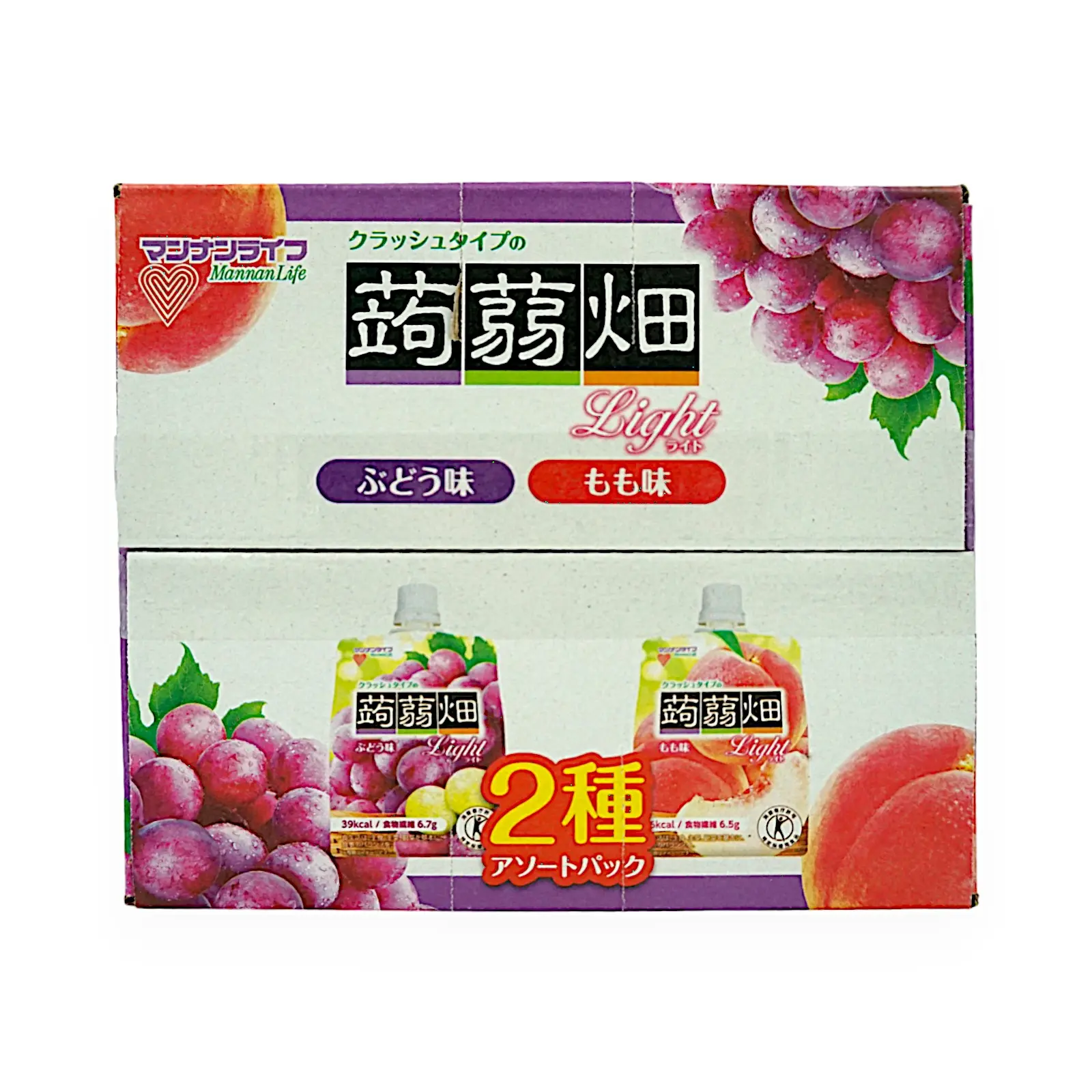 マンナンライフ クラッシュタイプの蒟蒻畑ライト150g×12 もも/ぶどう | SocToc (ソックトック) | コストコ専門ネットスーパーサービス