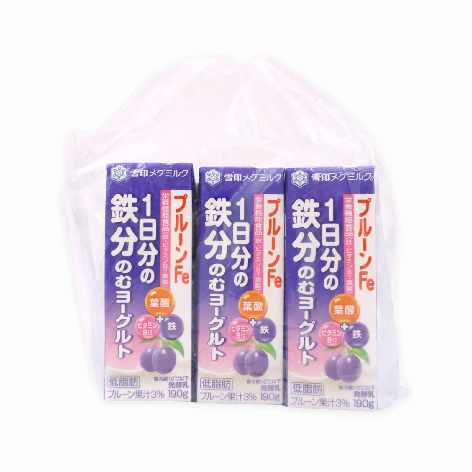 メグミルク 1日分の鉄分 のむヨーグルトプルーンFE 190g x 9 | SocToc (ソックトック) | コストコ専門ネットスーパーサービス