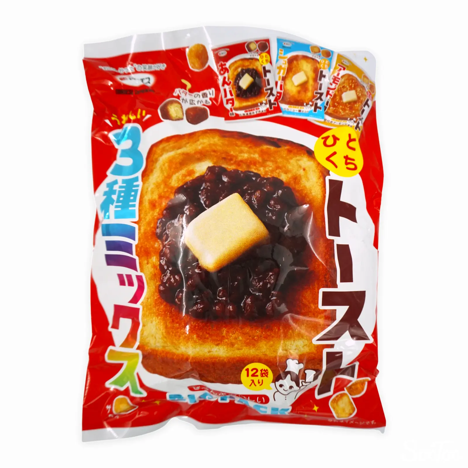 マルエス ひとくちトースト 3種ミックス 412g x 12袋入 | SocToc (ソックトック) | コストコ専門ネットスーパーサービス