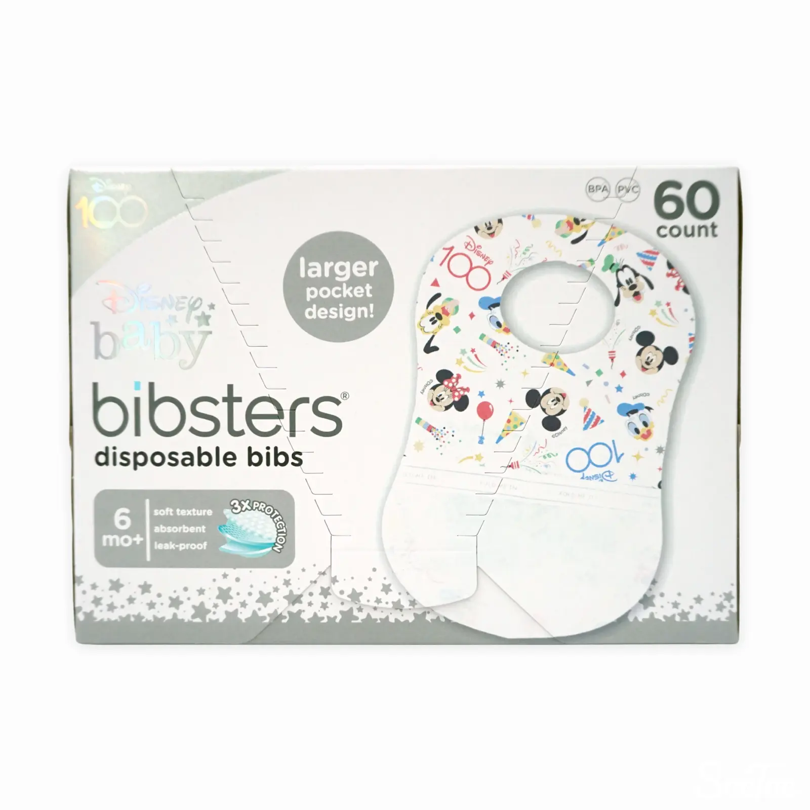 SASSY BABY DISNEY 100周年ビブスター 使い捨てエプロン60枚入 | SocToc (ソックトック) | コストコ専門ネットスーパーサービス