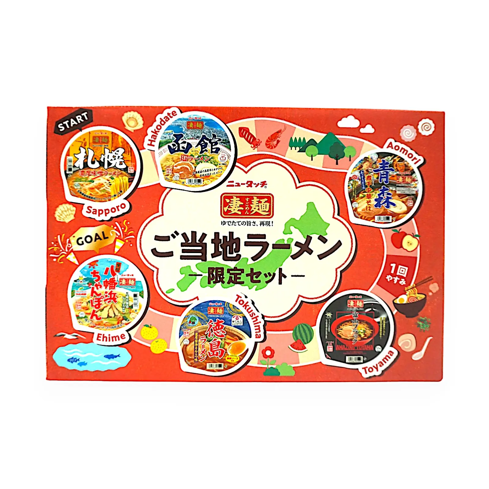 ヤマダイ ニュータッチ 凄麺ご当地セット 6食入 | SocToc (ソックトック) | コストコ専門ネットスーパーサービス