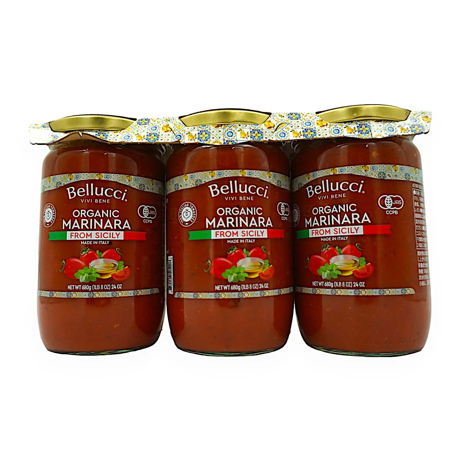 BELLUCCI シシリー産 オーガニック マリナラソース 680 g x 3 | SocToc (ソックトック) | コストコ専門ネットスーパーサービス