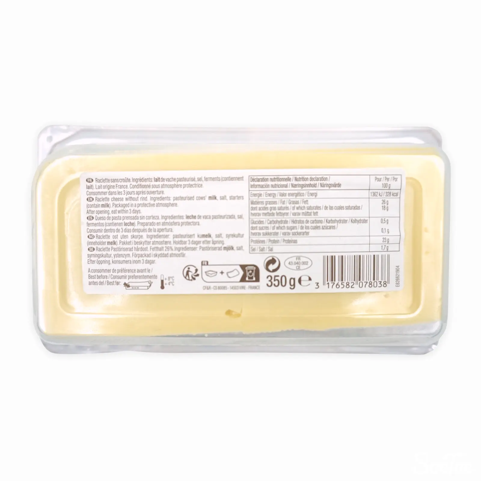 [小分け商品] ル・ルスティック ラクレット皮なしスライス 350g×1 | SocToc (ソックトック) | コストコ専門ネットスーパーサービス