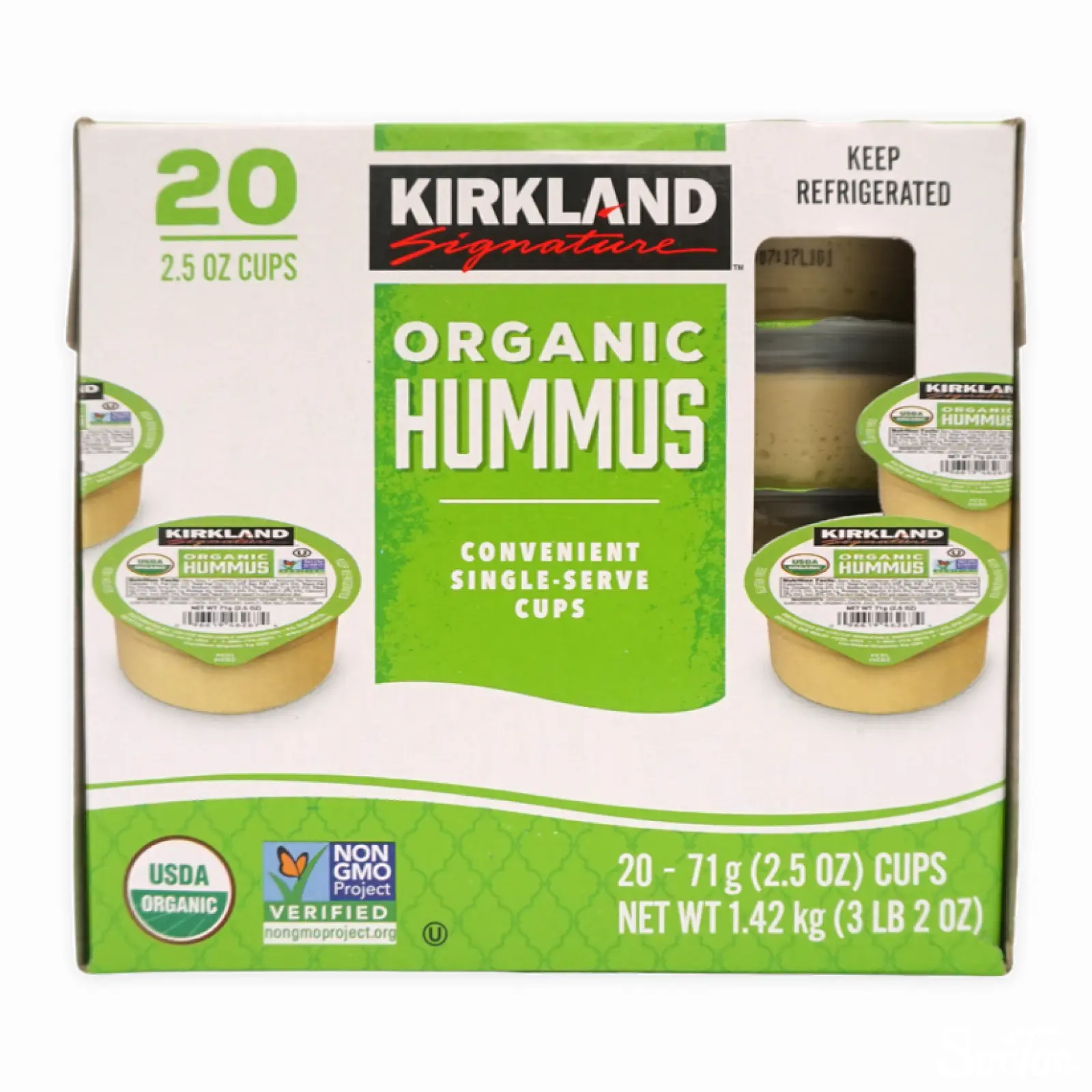 KIRKLAND SIGNATURE オーガニック フムス 71g x 20 ポーションカップ | SocToc (ソックトック) | コストコ専門ネットスーパーサービス