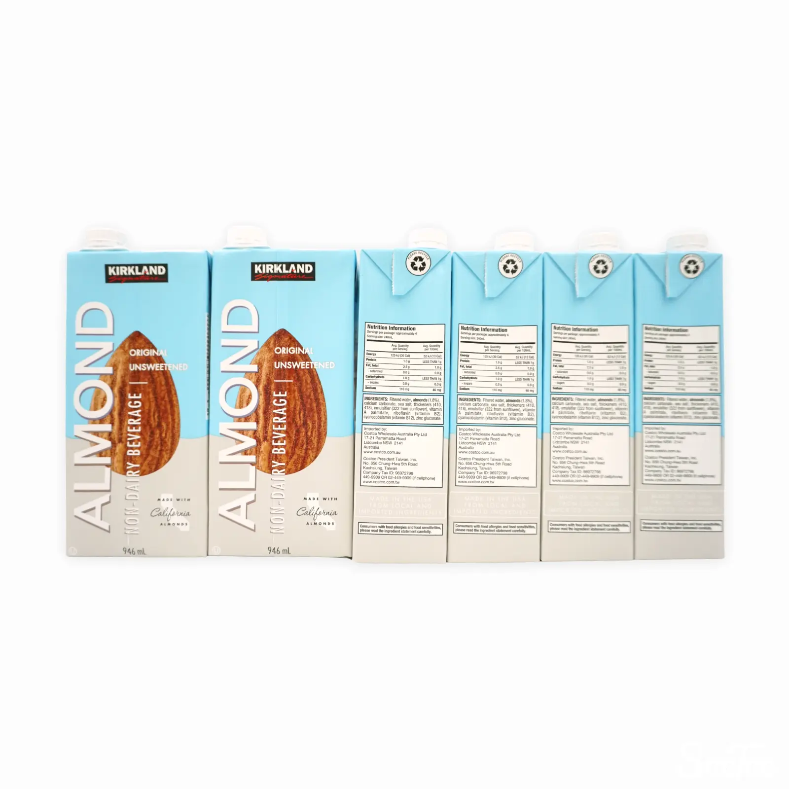 [小分け商品] KIRKLAND SIGNATURE アーモンド飲料（無糖） 946ml x 6本 | SocToc (ソックトック) | コストコ専門ネットスーパーサービス