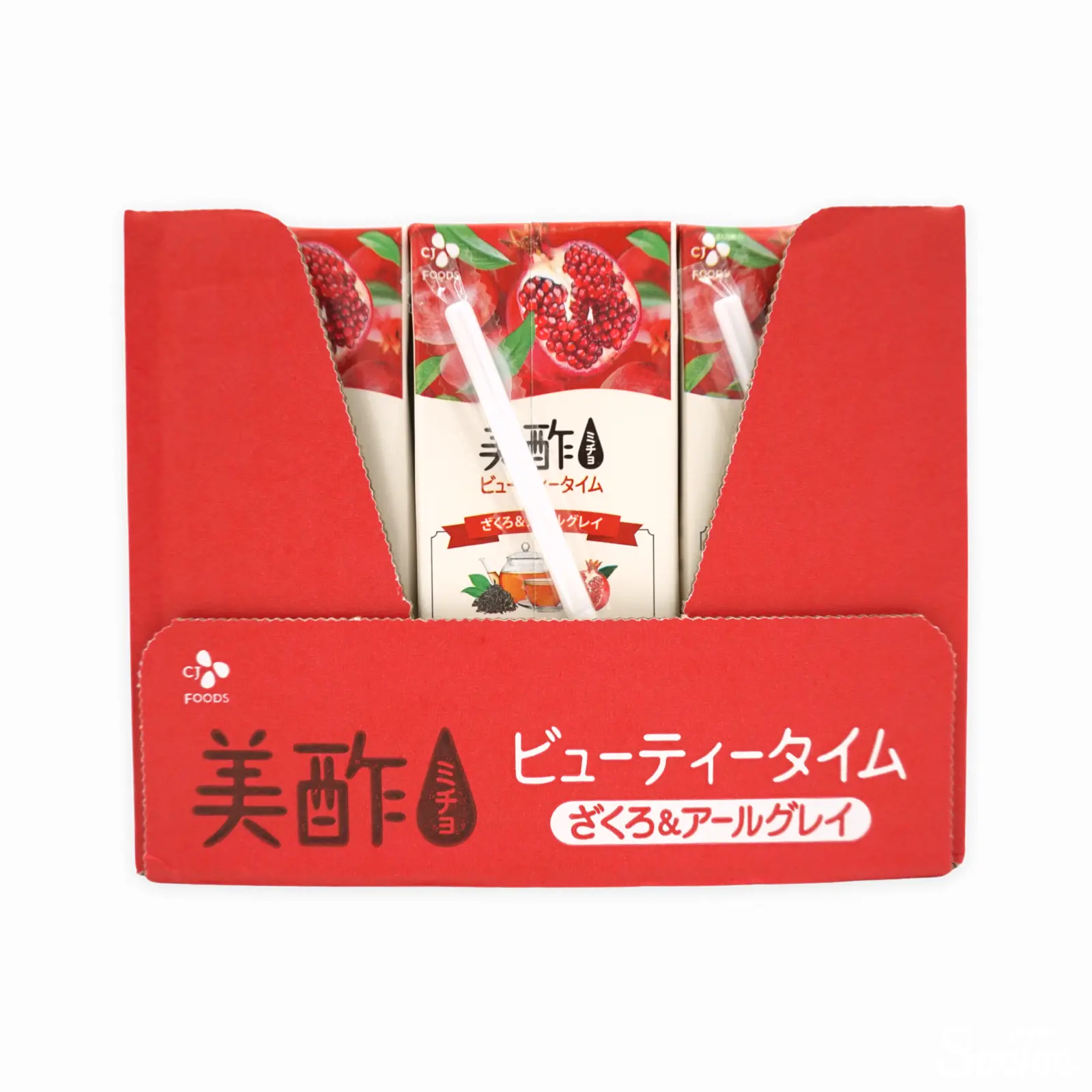 [小分け商品] CJ美酢ビューティータイム ストレートタイプ200ml x 12 ざくろ&アールグレイ | SocToc (ソックトック) | コストコ専門ネットスーパーサービス