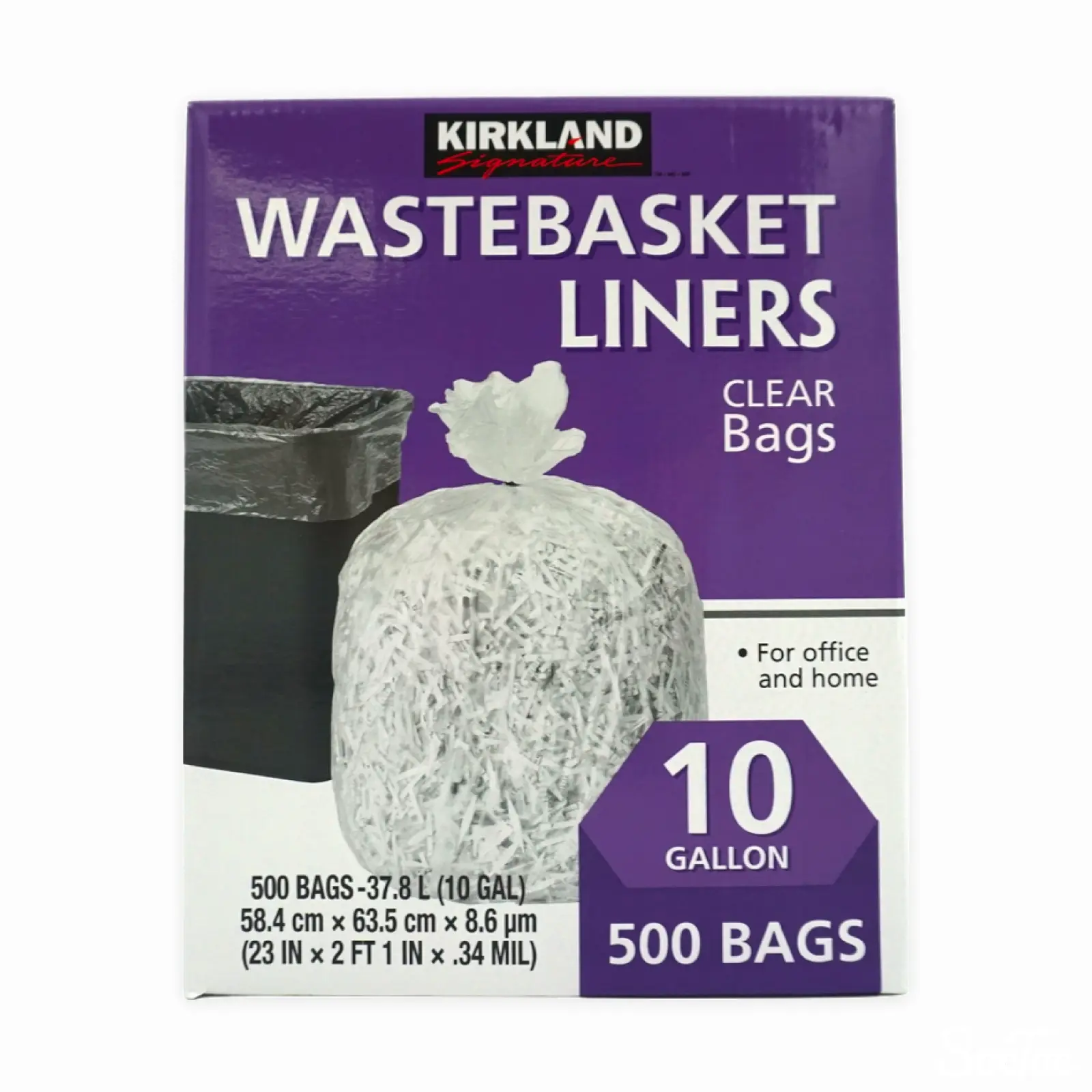 KIRKLAND SIGNATURE ごみ袋37.8L透明500枚 10GAL WASTEBASKET LINER | SocToc (ソックトック) | コストコ専門ネットスーパーサービス